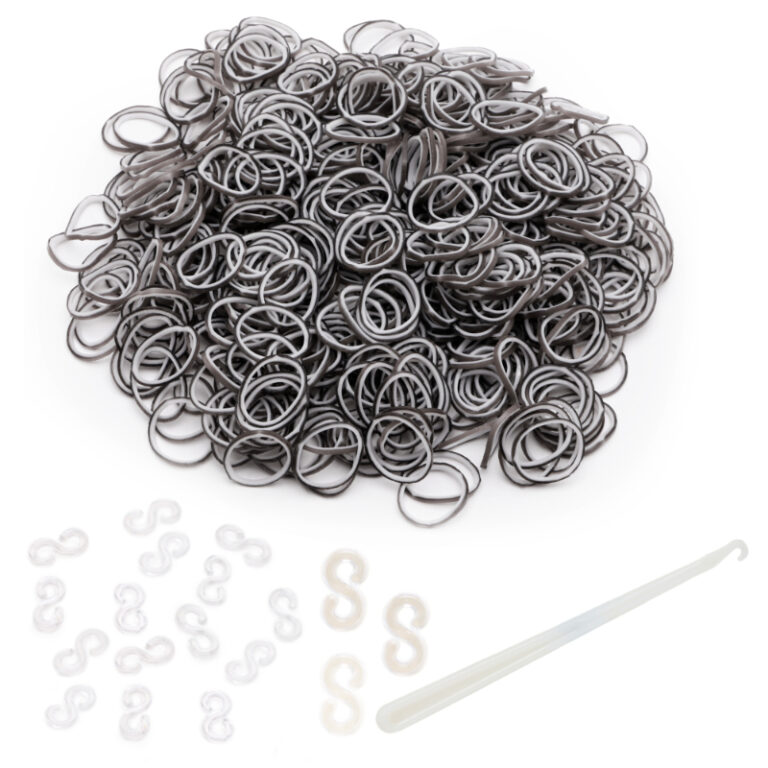 Loom Band Refill Pack - 600 Multi Coloured Loom Bands - Clips & Hook ...