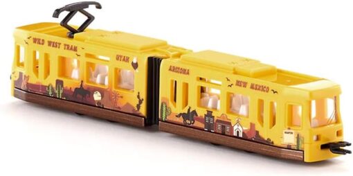siku 1615, Tram, Metal/Plastic, Red/Orange, Toy for children - Toyland