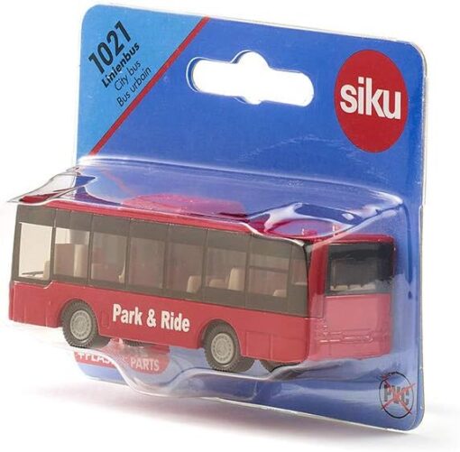 siku 1021, City Bus, Metal/Plastic, Red, Versatile, Toy vehicle for ...