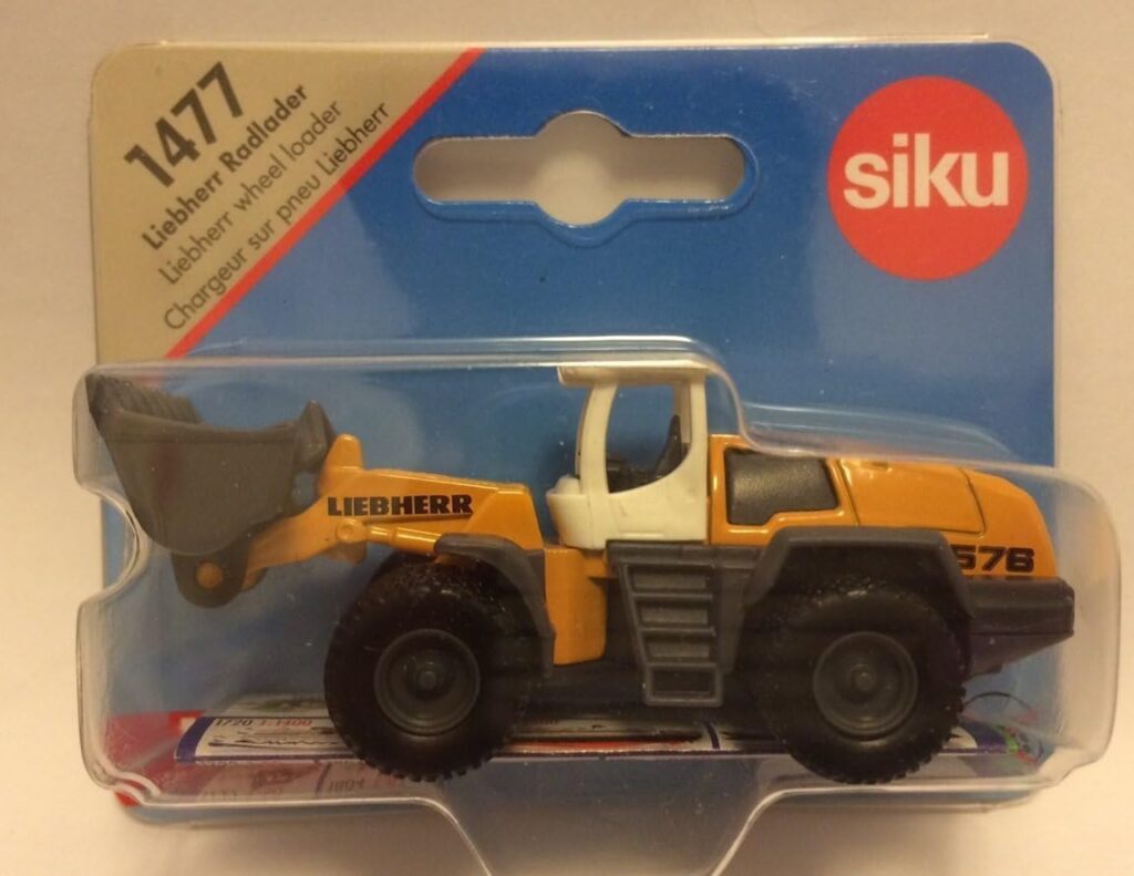 siku 1477, Liebherr Wheel Loader, Metal/Plastic, Yellow/Grey, Movable ...