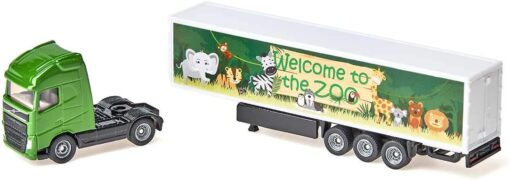 siku 1627, Articulated Lorry, Metal/Plastic, 1:87, Green, Rubber Tyres ...