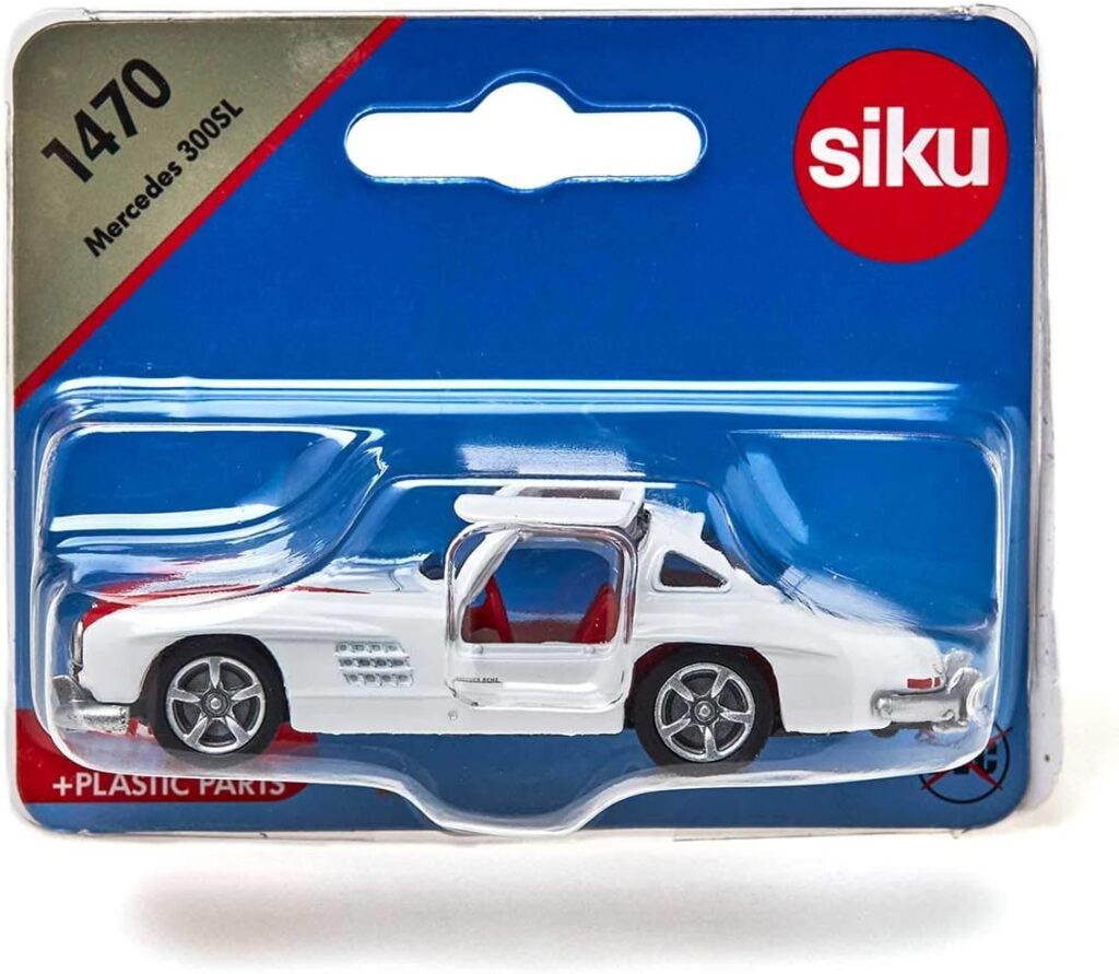 siku 1470, Mercedes-Benz 300 SL, Metal/Plastic, White/Red, Toy car for ...