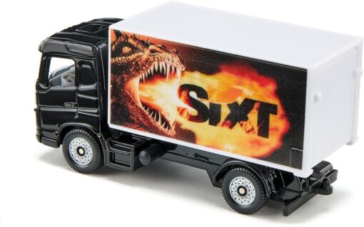siku 1107, Toy Truck with box body, Sixt Model, Metal/Plastic, Black ...