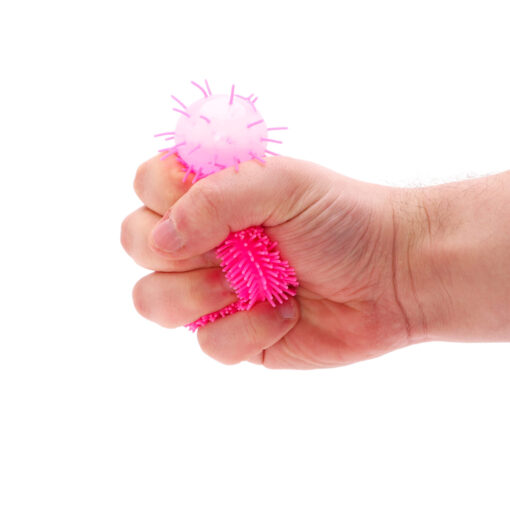 Toyland® Pack of 4 - 6cm Neon Puffer Squeezy Stress Ball - Novelty ...