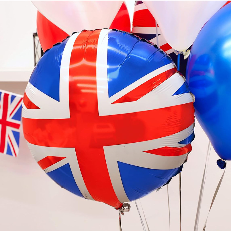 45cm (18") Round Union Jack Foil Balloon - Toyland
