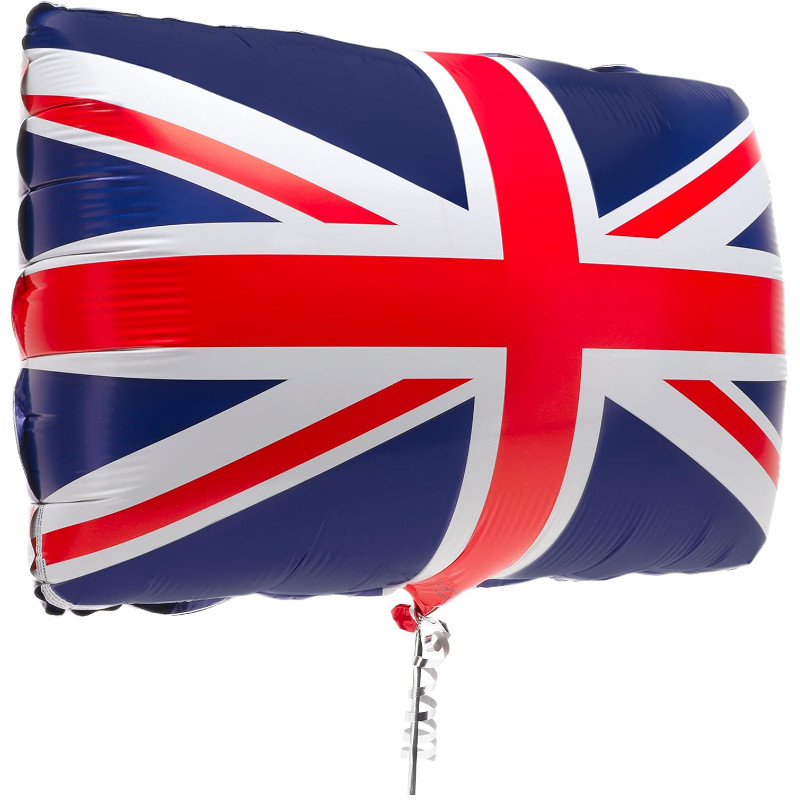 55cm (22") Large Union Jack Flag Foil Balloon - Toyland