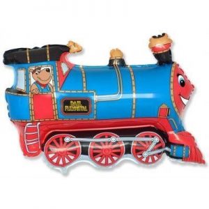 65cm (26") Train Shaped Balloon Foil Balloon - Toyland