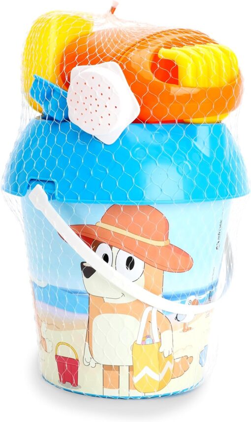 Bluey & Bingo 6 Piece Bucket & Spade Set With Watering Can - Sand ...