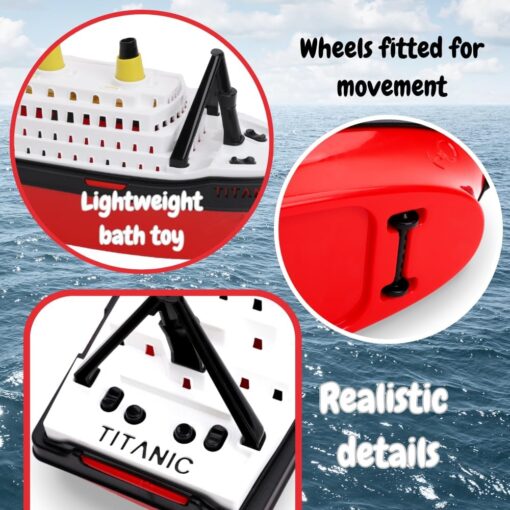 41cm (16") Titanic Replica Toy Boat - Kids Floating Water Toy - Pool ...
