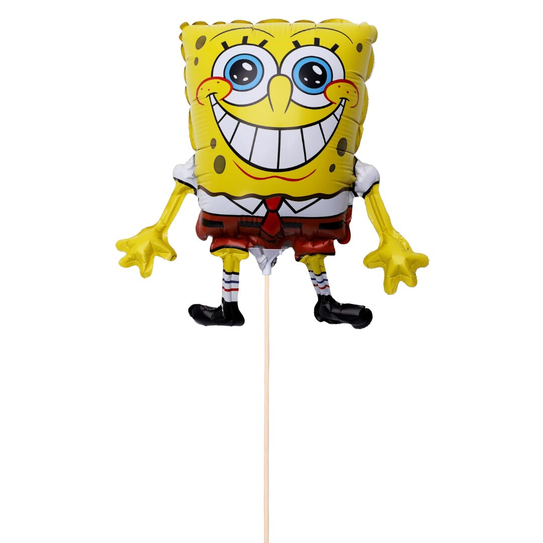Pack Of 20 37cm 15 Spongebob Squarepants Mini Balloons Sticks And Cups Included Birthday Party Decorations